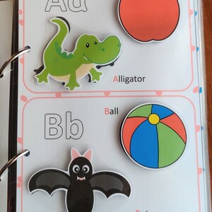 Alphabet Book, Alphabet Busy Book, Mini Binder, Phonics Binder - Etsy