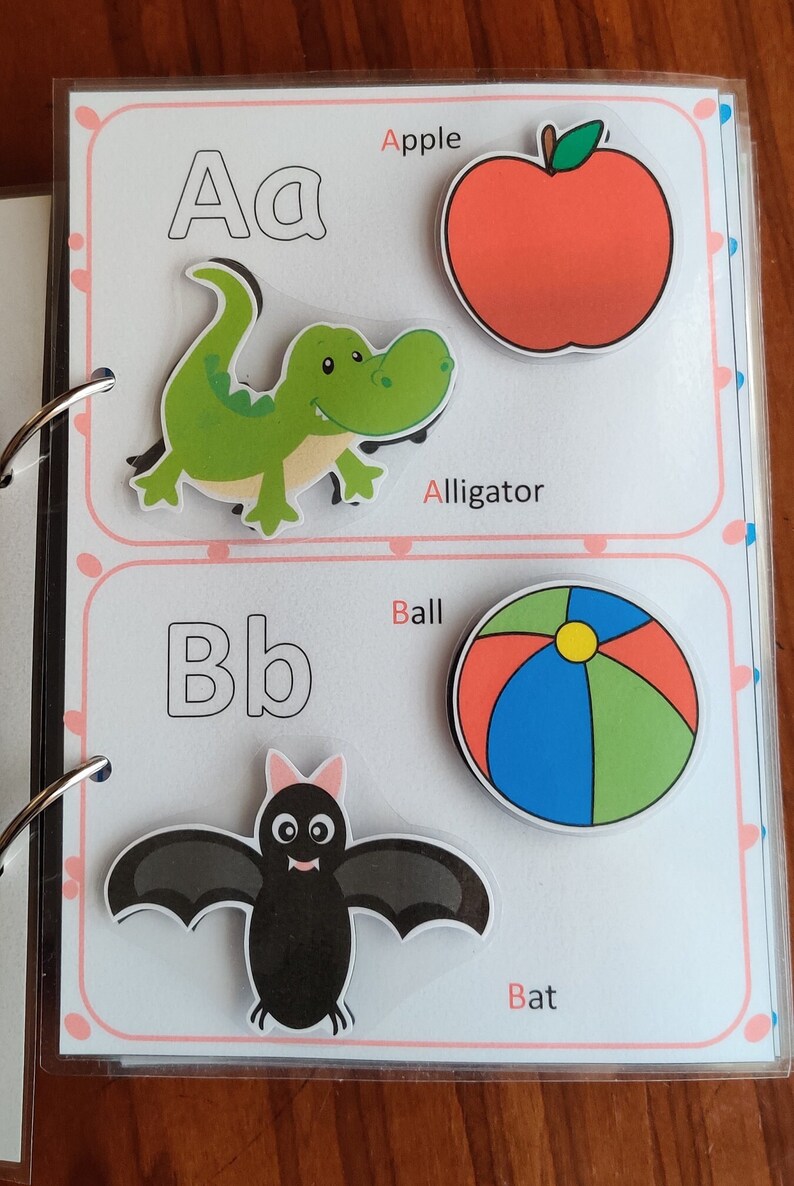 Alphabet Book, Alphabet Busy Book, Mini Binder, Phonics Binder - Etsy
