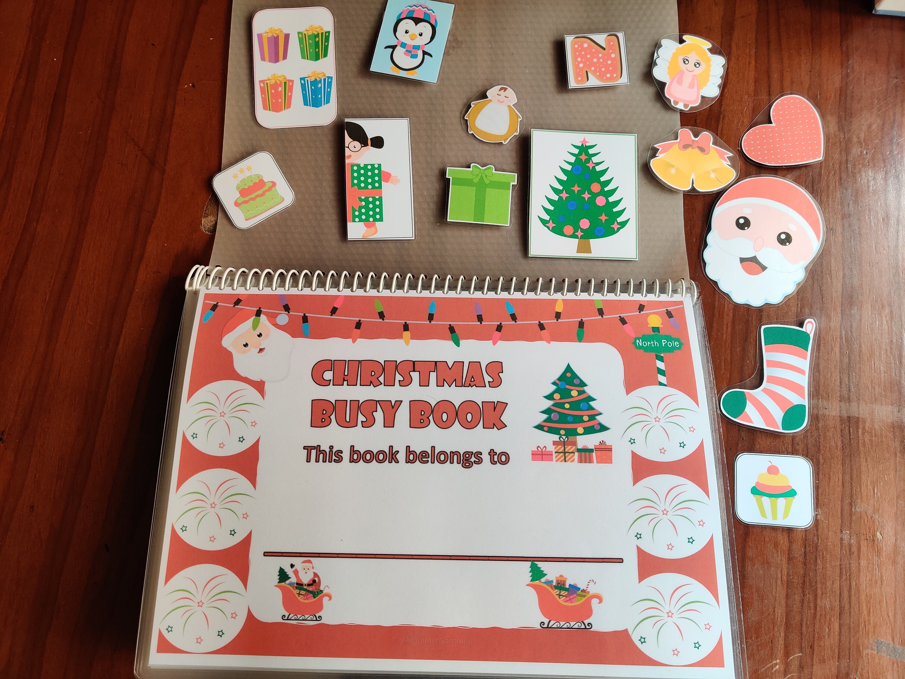Christmas Busy Binder, Christmas Theme Learning Sheets for Toddlers and ...