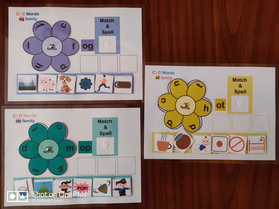 CVC Word Family Busy Binder Homeschooling Kit Literacy - Etsy