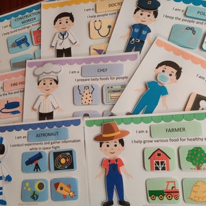 Community Helpers, Busy Book on Occupation, Know Your Community and the ...