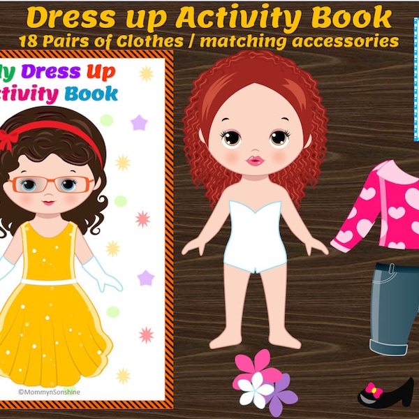 Dress up Activity Book - Etsy