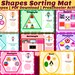 Shapes Sorting Mat Toddler Busy Book Activity Preschooler - Etsy India