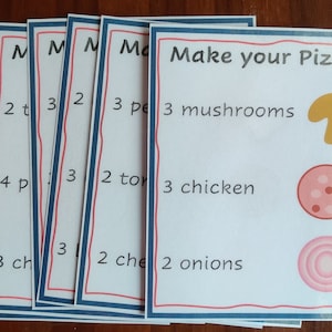 Make Your Own Pizza, Pizza Busy Book, File Folder Games, Homeschool ...