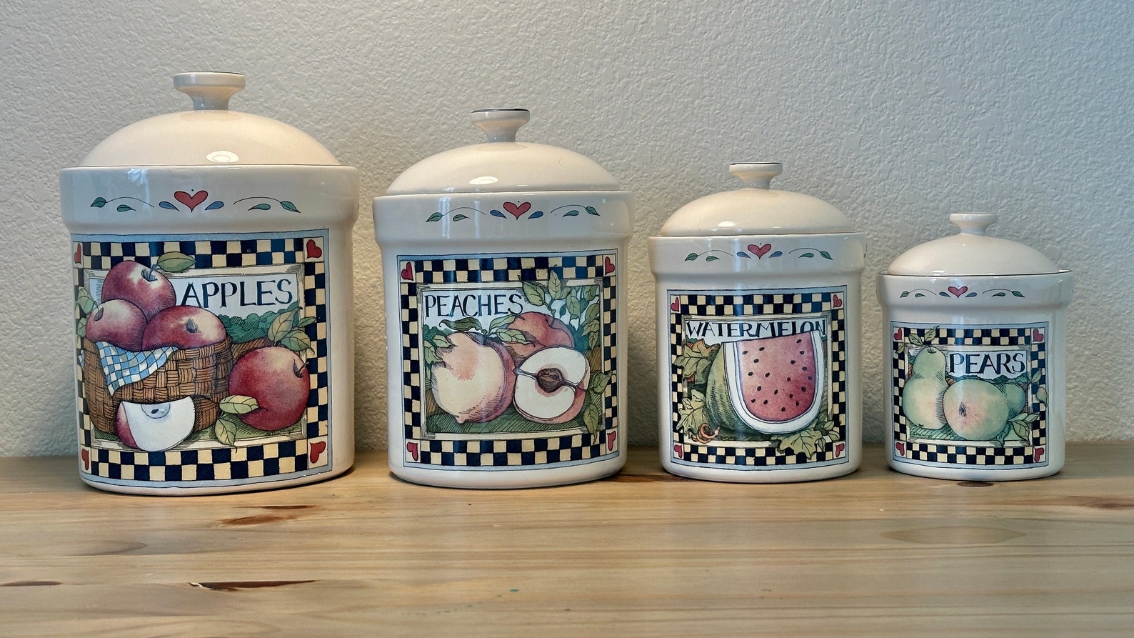 Harvest Fair Canisters by Susan Winget Set of 4 - Etsy