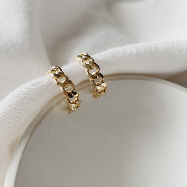 Gold Chain Earrings - Etsy