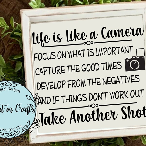 Life is Like Camera - Etsy
