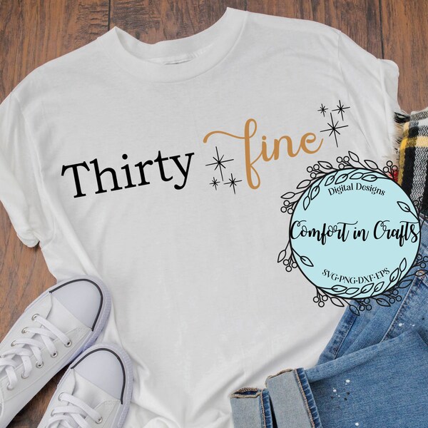 Thirty Svg - Etsy