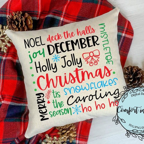 December Word Art - Etsy