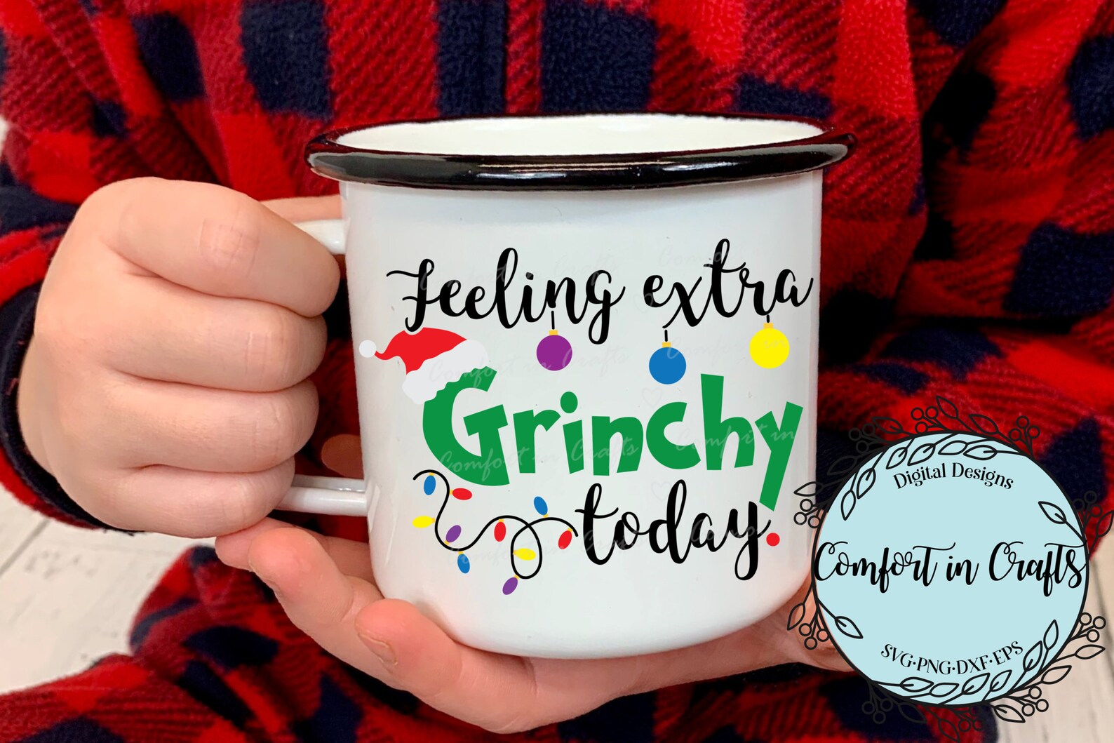 Feeling Extra Grinchy Today SVG Grumpy Day SVG Christmas Lights SVG ...