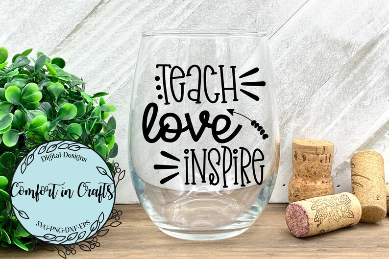 Teach Love Inspire SVG Teacher SVG Educator Design T-shirt Design ...