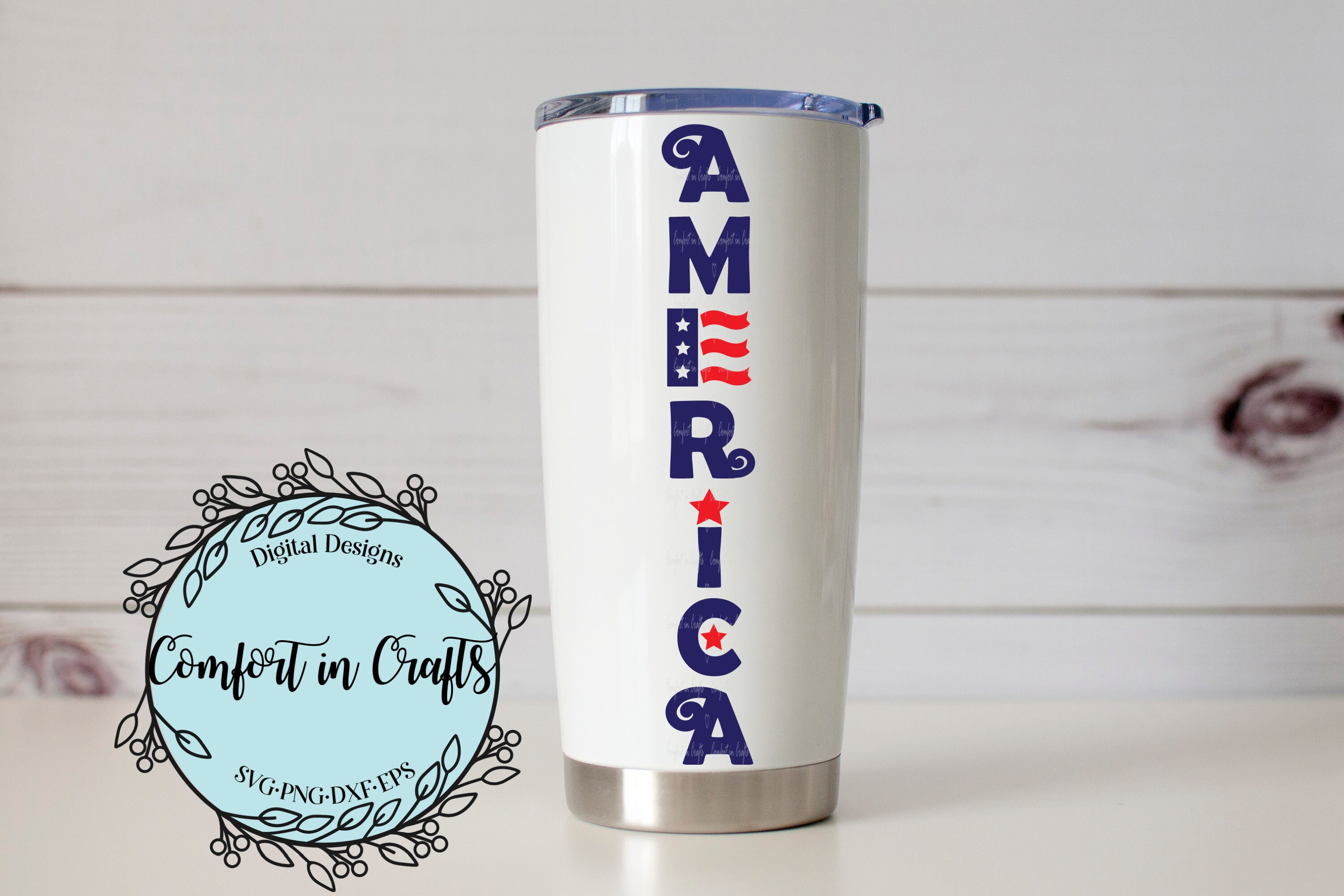 America Welcome Sign SVG Patriotic SVG Stars and Stripes SVG Vertical ...