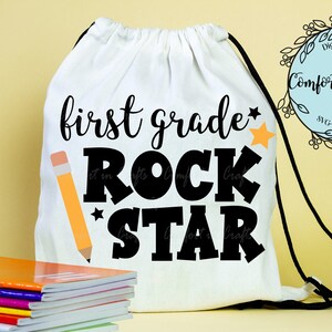 First Grade Rock Star SVG 1st Grade Student SVG School Pencil - Etsy