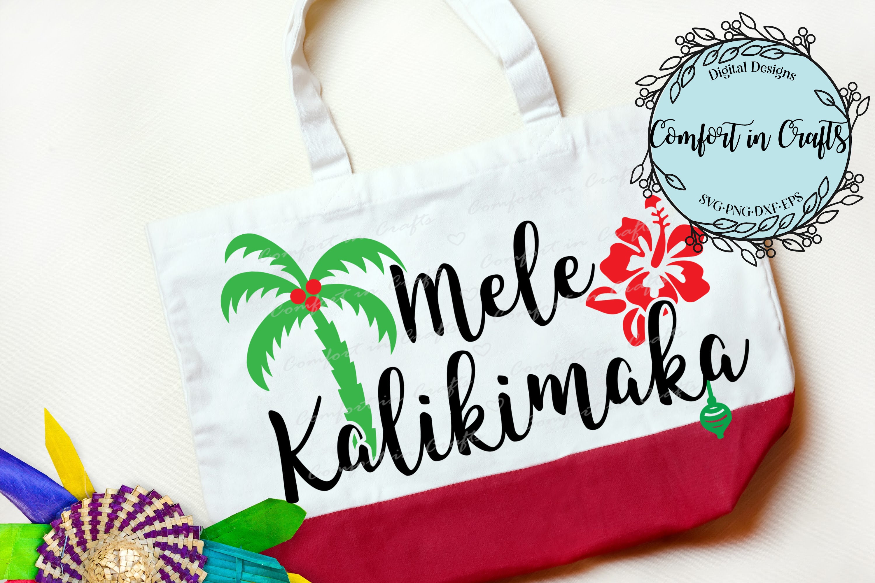 Mele Kalikimaka SVG Hawaiian Christmas SVG Flower and Palm | Etsy