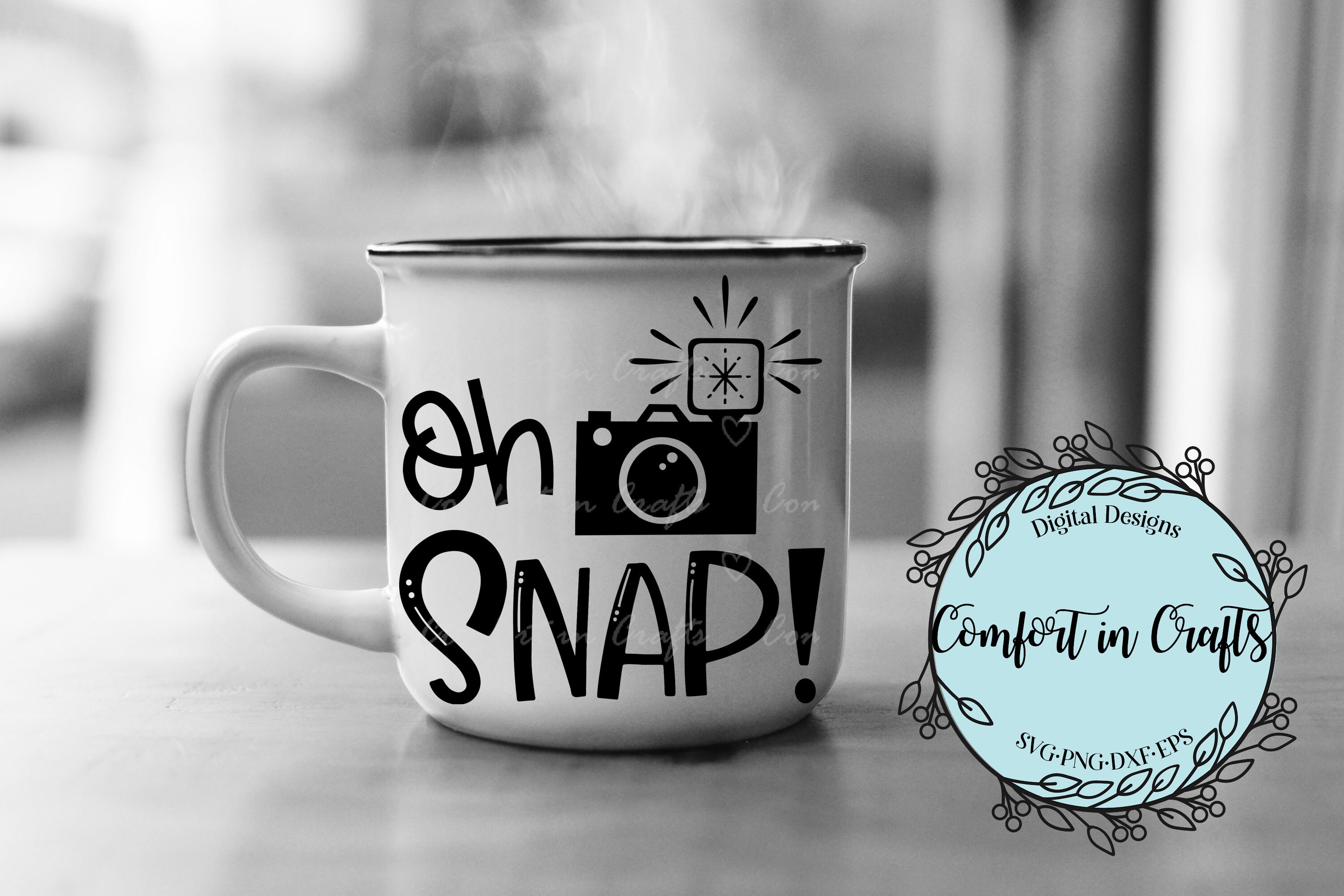 Oh Snap! SVG and Sublimation Design, Camera Flash, Photography ...