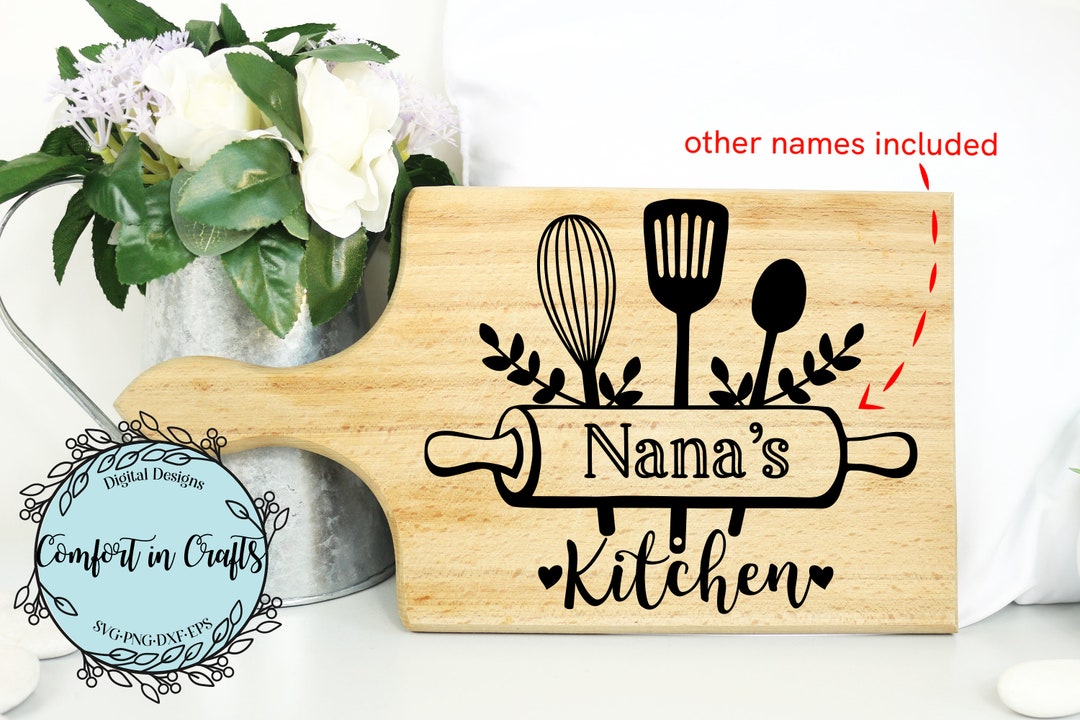 Mom's Kitchen SVG and Sublimation Grandma Nana Gigi Mama Mother SVG ...