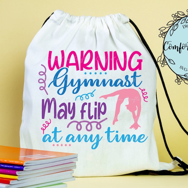 Buy Warning Gymnast May Flip at Any Time Svg Online In India - Etsy India