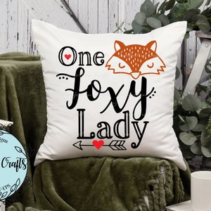 One Foxy Lady SVG Valentines Day SVG Fox SVG T-shirt Design Valentine ...