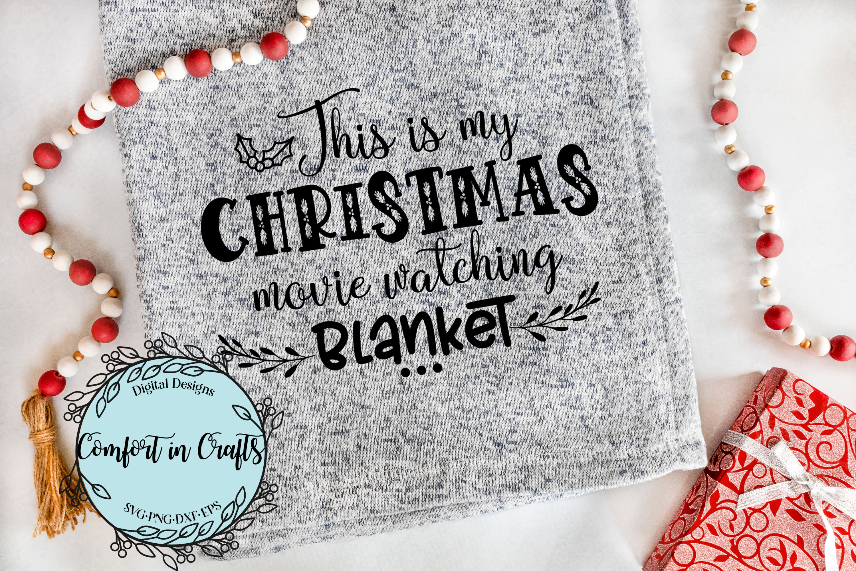 My Christmas Movie Watching Blanket SVG and Sublimation Design, Cozy ...