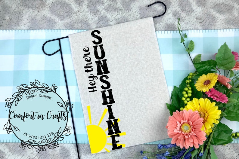 Hey There Sunshine SVG Welcome Sign SVG Sunny Day SVG Garden - Etsy