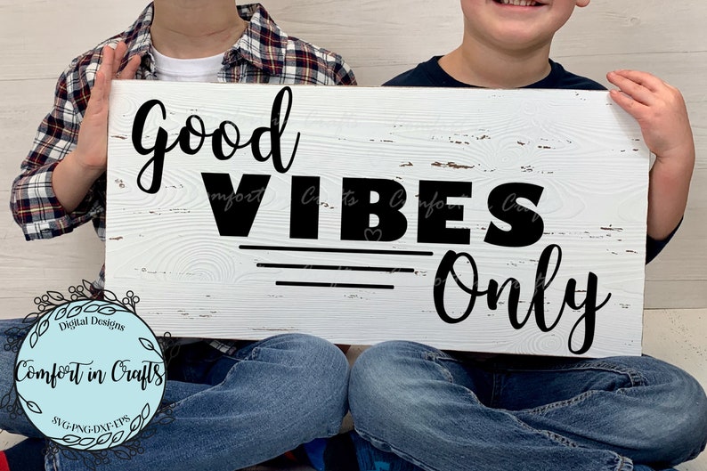 Good Vibes Only SVG Positive Welcome SVG Positivity SVG | Etsy