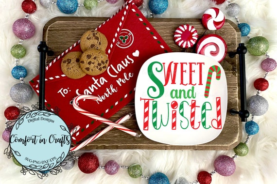 Sweet and Twisted SVG Candy Cane SVG Christmas Goodies SVG - Etsy