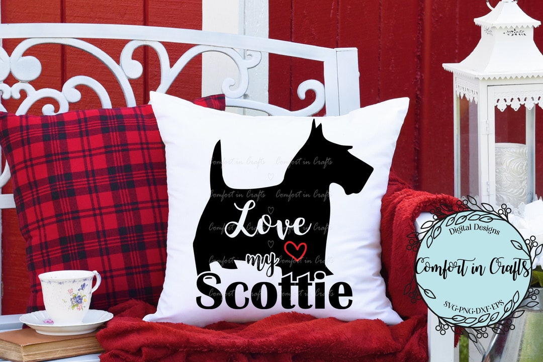Love My Scottie SVG Dog Lover SVG Dog Mom SVG T-shirt Design Cricut ...