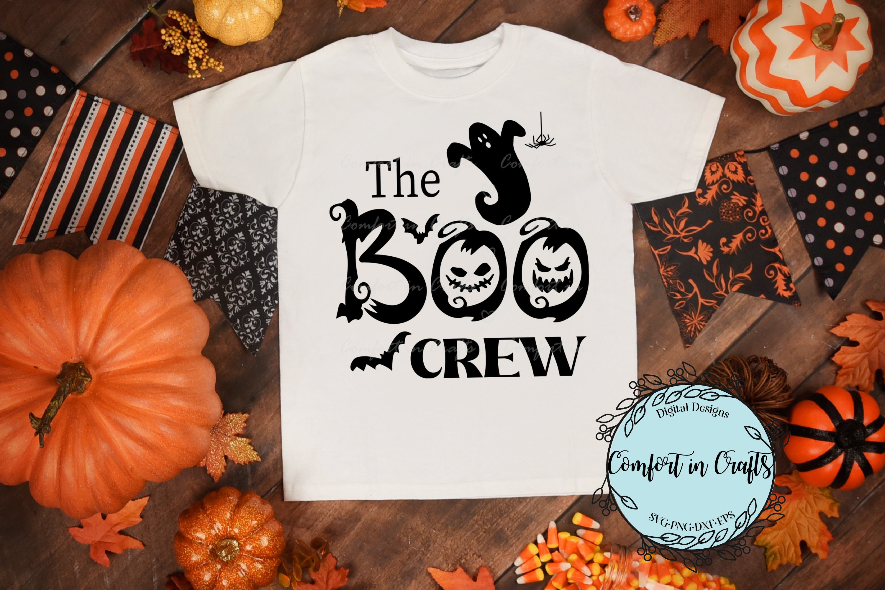 Boo Crew SVG Halloween Squad SVG Jack O Lanterns SVG Spooky - Etsy