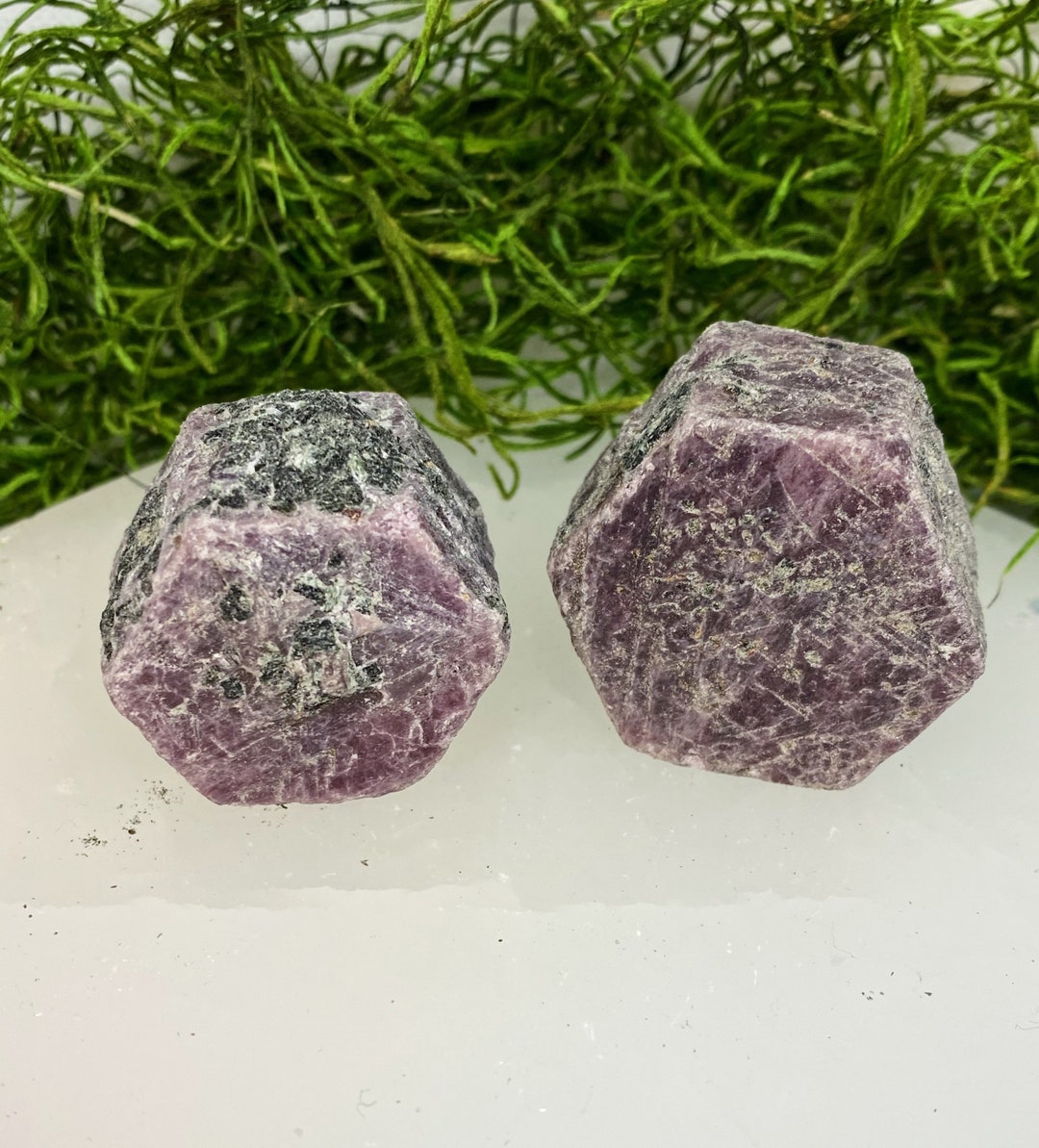 Hexagonal Rubies UV Reactive Rubies Large Ruby Cordundum - Etsy