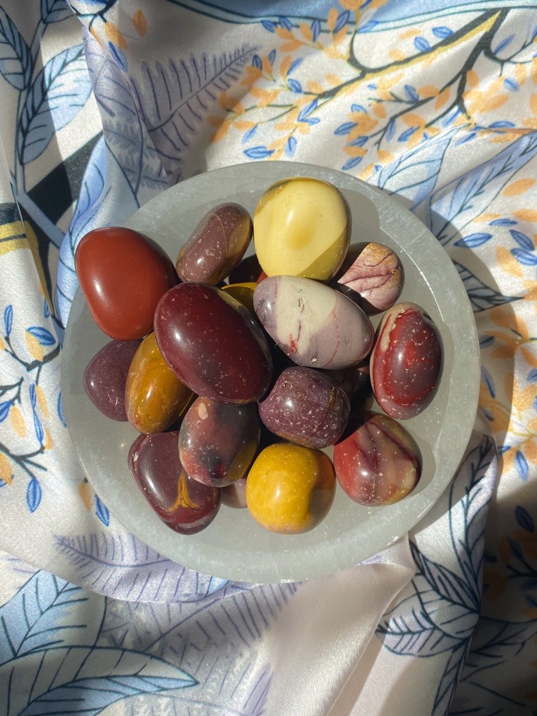 Mookaite Tumble - Red, Orange, Tan, Yellow, Purple, Pink- Healing ...