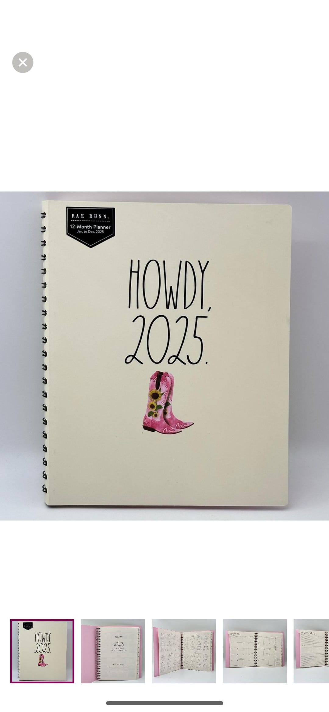2025 Planner Rae Dunn howdy 2025 12 Months Planner Pink Jan-dec 2025 Pink 11x9 Extra Large - Etsy