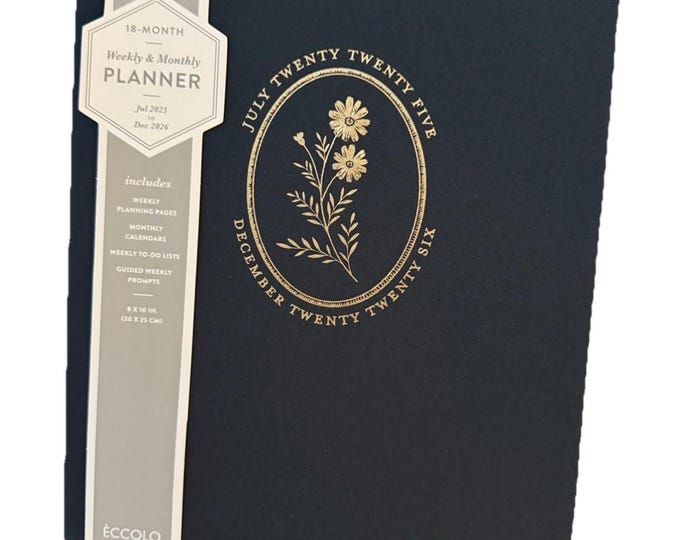 Eccolo Planner 2025-2026 Agenda Planner, 18 Month, Monthly & Weekly ...