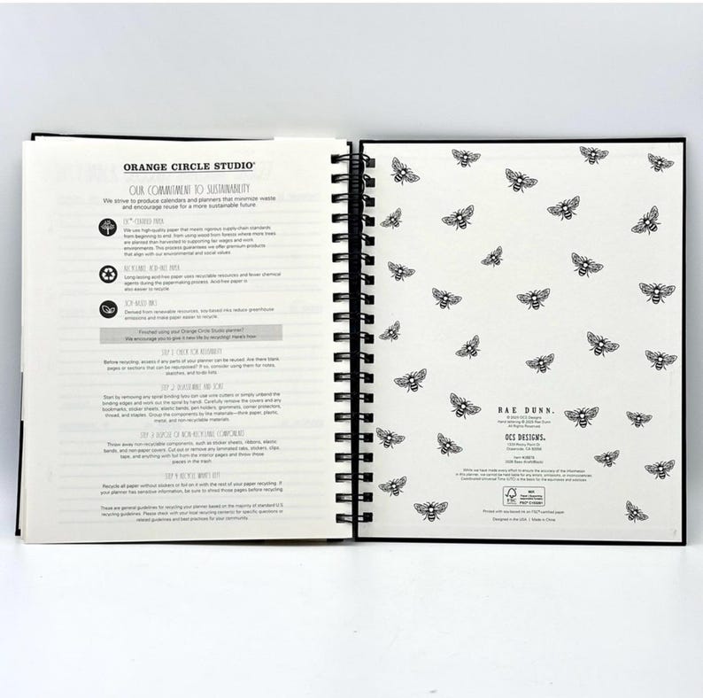 2026 Planner Rae Dunn “planner” 17 Months Planner August 2025- December ...