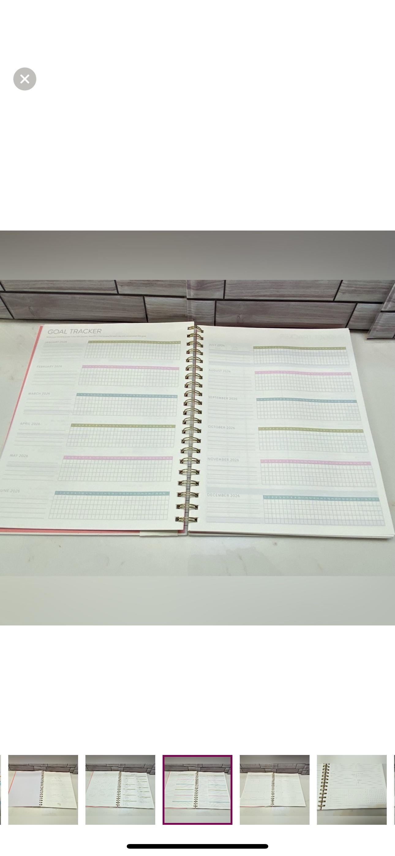 2026 Monthly Planner 12 Months Planner Orange Circle Studio Elephant ...
