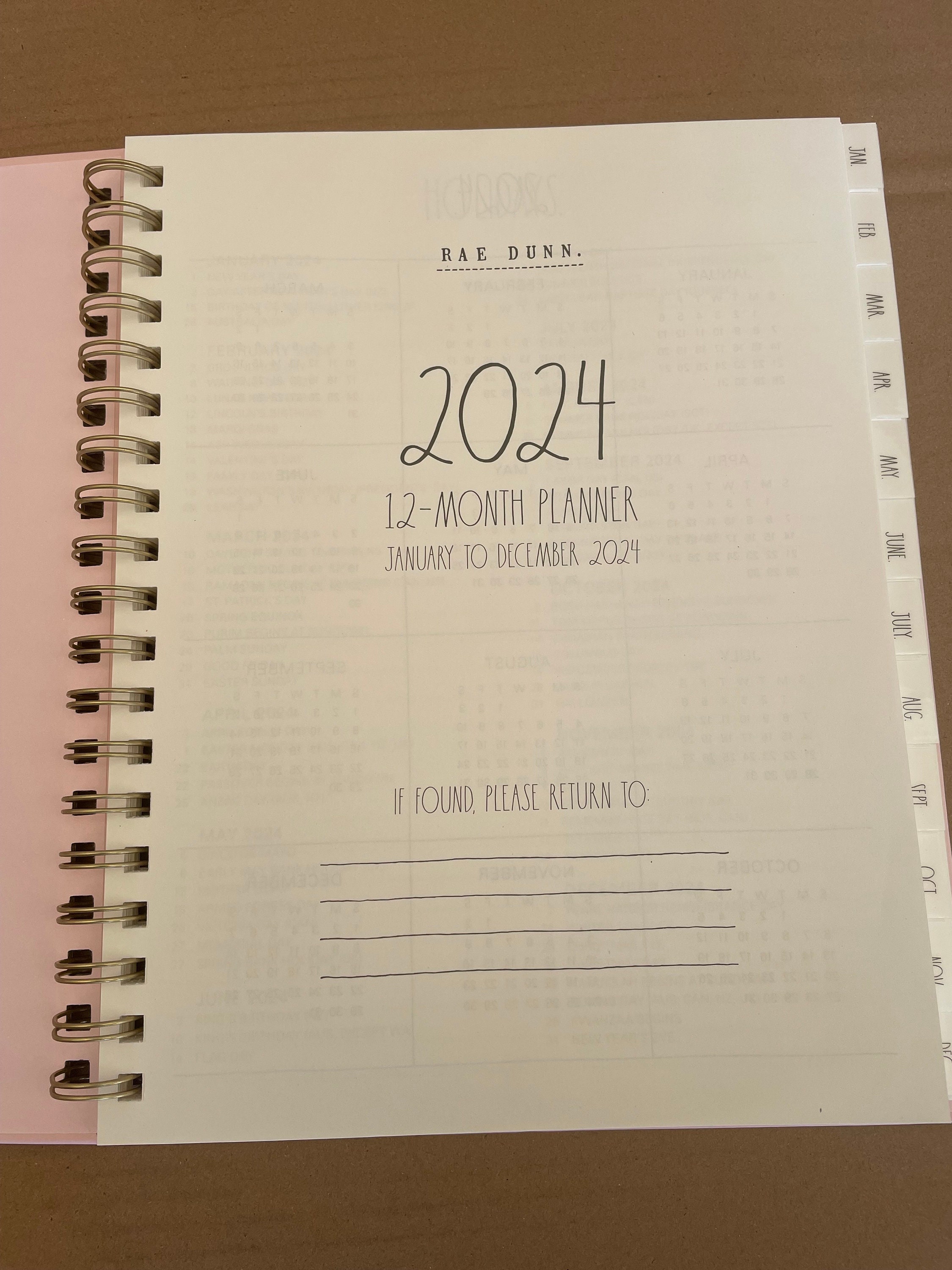 2024 Planner Rae Dunn good Things Are Coming 12 Months Planner Jan-dec ...