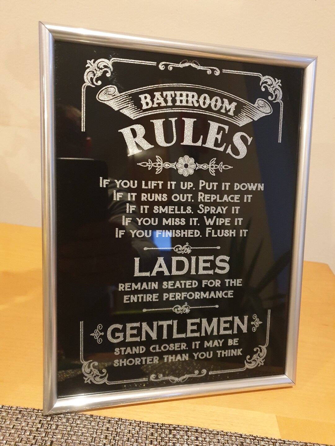 Batroom Rules Sign - Etsy