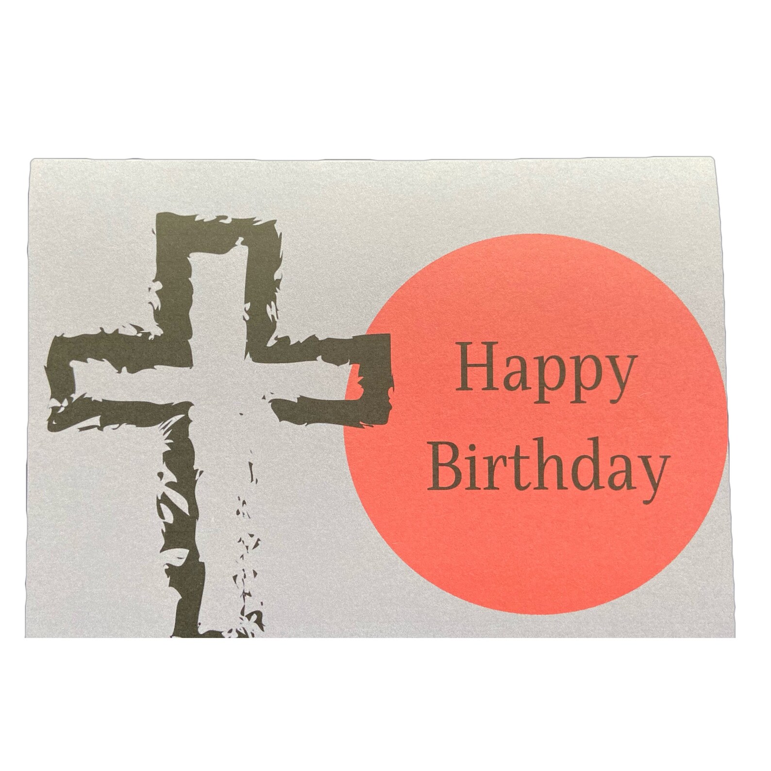 A5 Happy birthday card with cross | Etsy