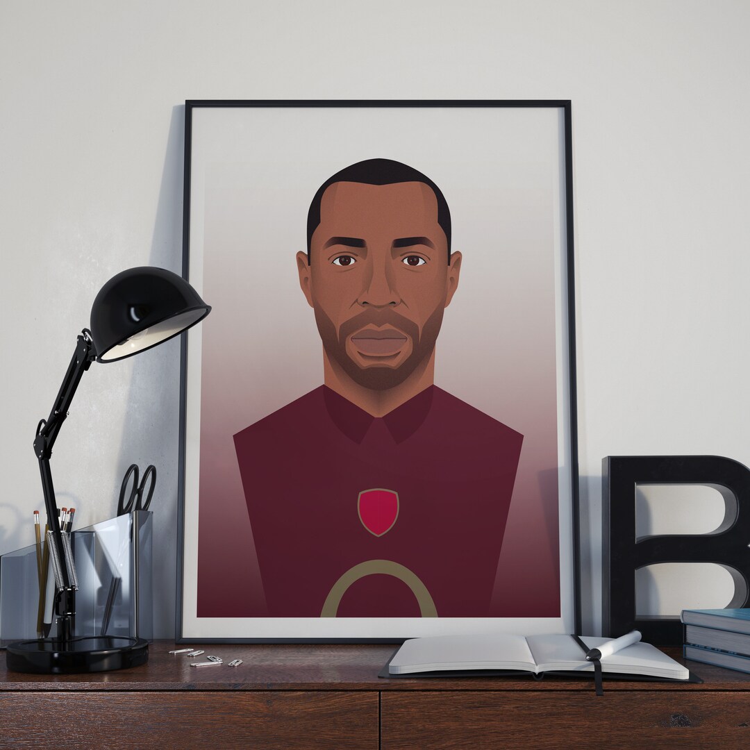 Thierry Henry A3 Poster - Illustration, Arsenal, France, Henry ...