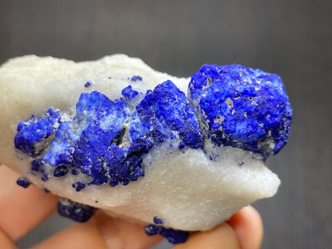 Deep Blue Lazurite With Calcite From Afghanistan - Etsy