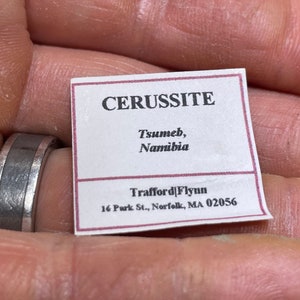 Tsumeb Cerussite Crystal From the Trafford Flynn Collection - Etsy
