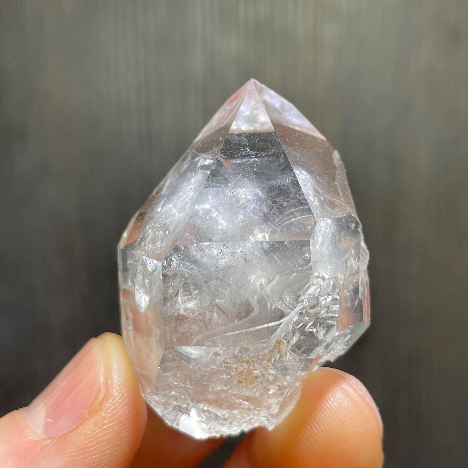 Doubly Terminated Quartz Crystal With Amethyst Spot From Arizona - Etsy