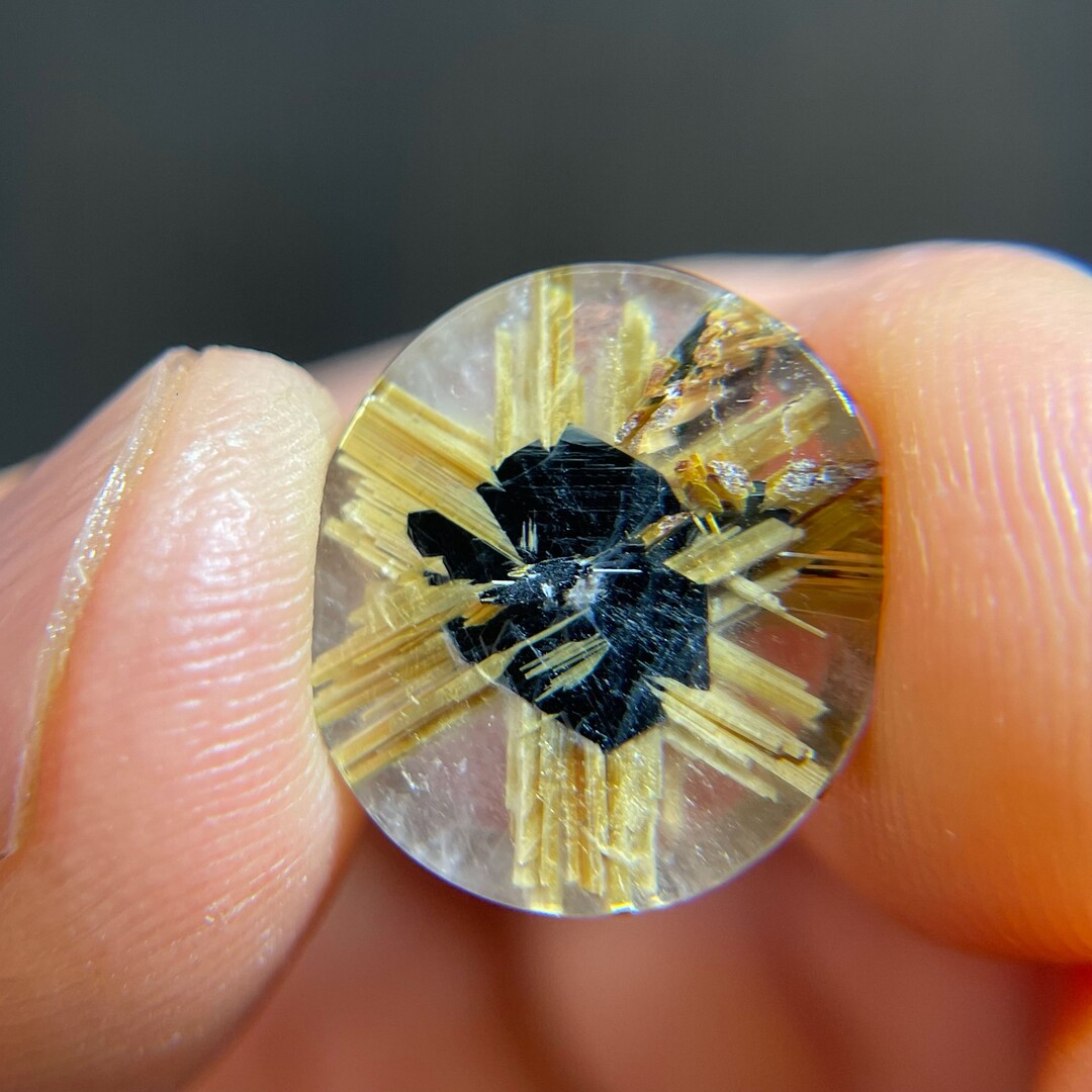 Flashy Rutile Star in Quartz From Brazil - Polished Rutilated Quartz - Etsy