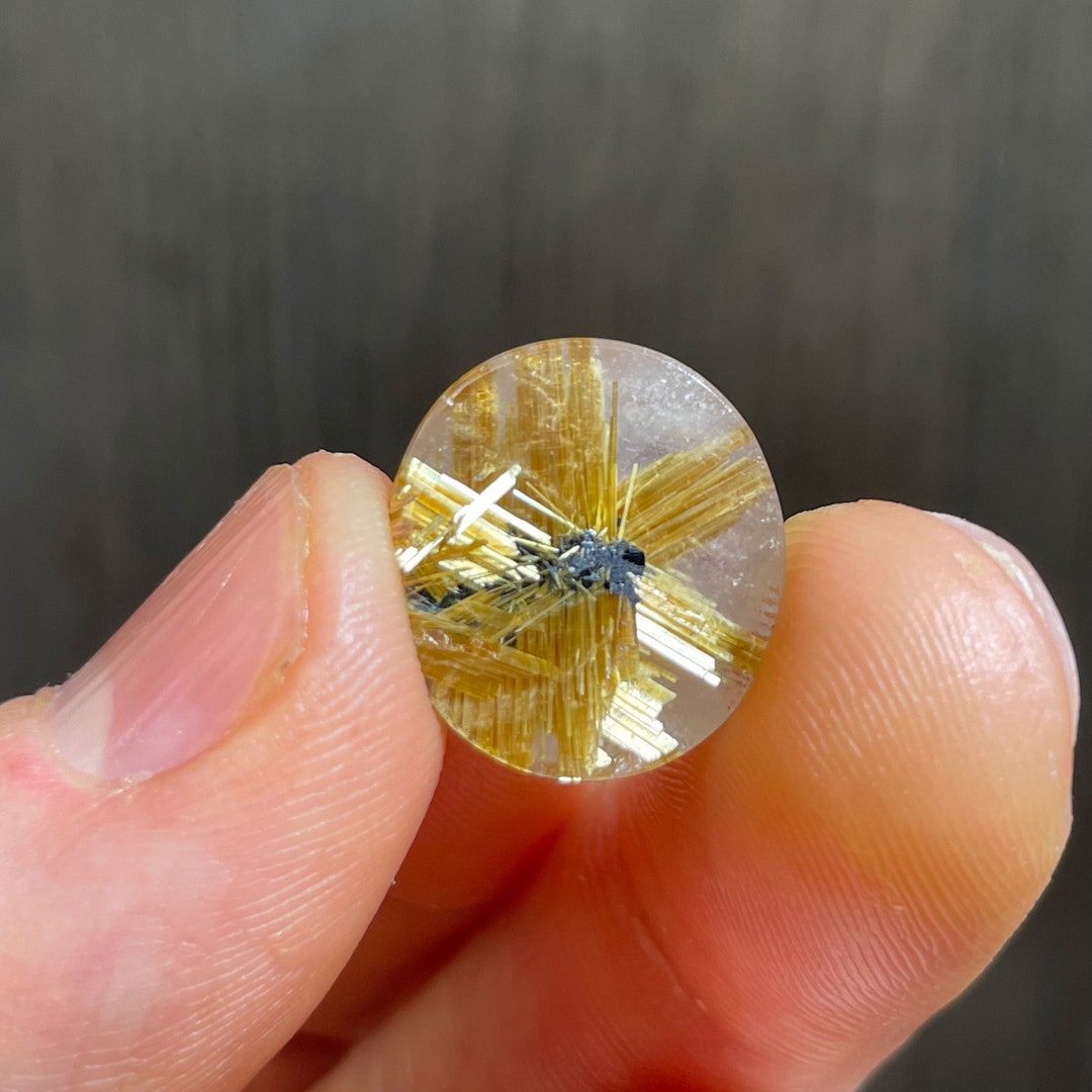 Flashy Rutile Star in Quartz From Brazil - Polished Rutilated Quartz - Etsy