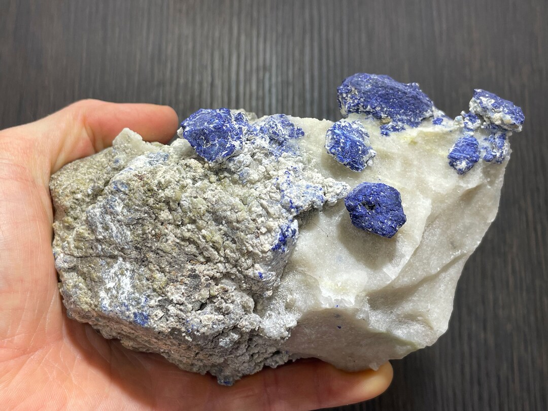 Large Specimen of Deep Blue Lazurite With Calcite From Afghanistan - Etsy