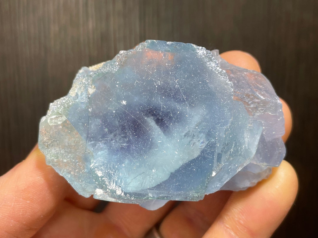 Aqua/light Blue Color Zoned Fluorite Crystal From the Yaogangxian Mine ...