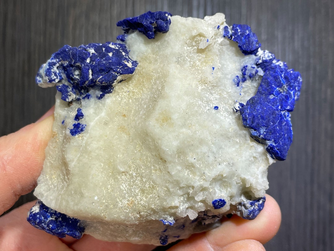 Deep Blue Lazurite With Calcite and Pyrite Crystals From Afghanistan - Etsy