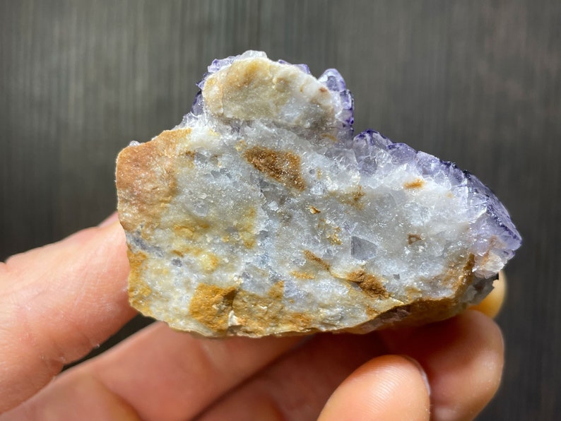 Aesthetic Purple Pattern/purple Edge Cubic Fluorite From China - Etsy