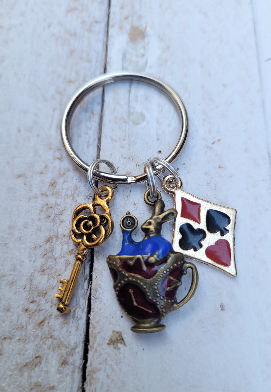 Alice in Wonderland Inspired Keychain for Her Gift for Friends Gifts ...
