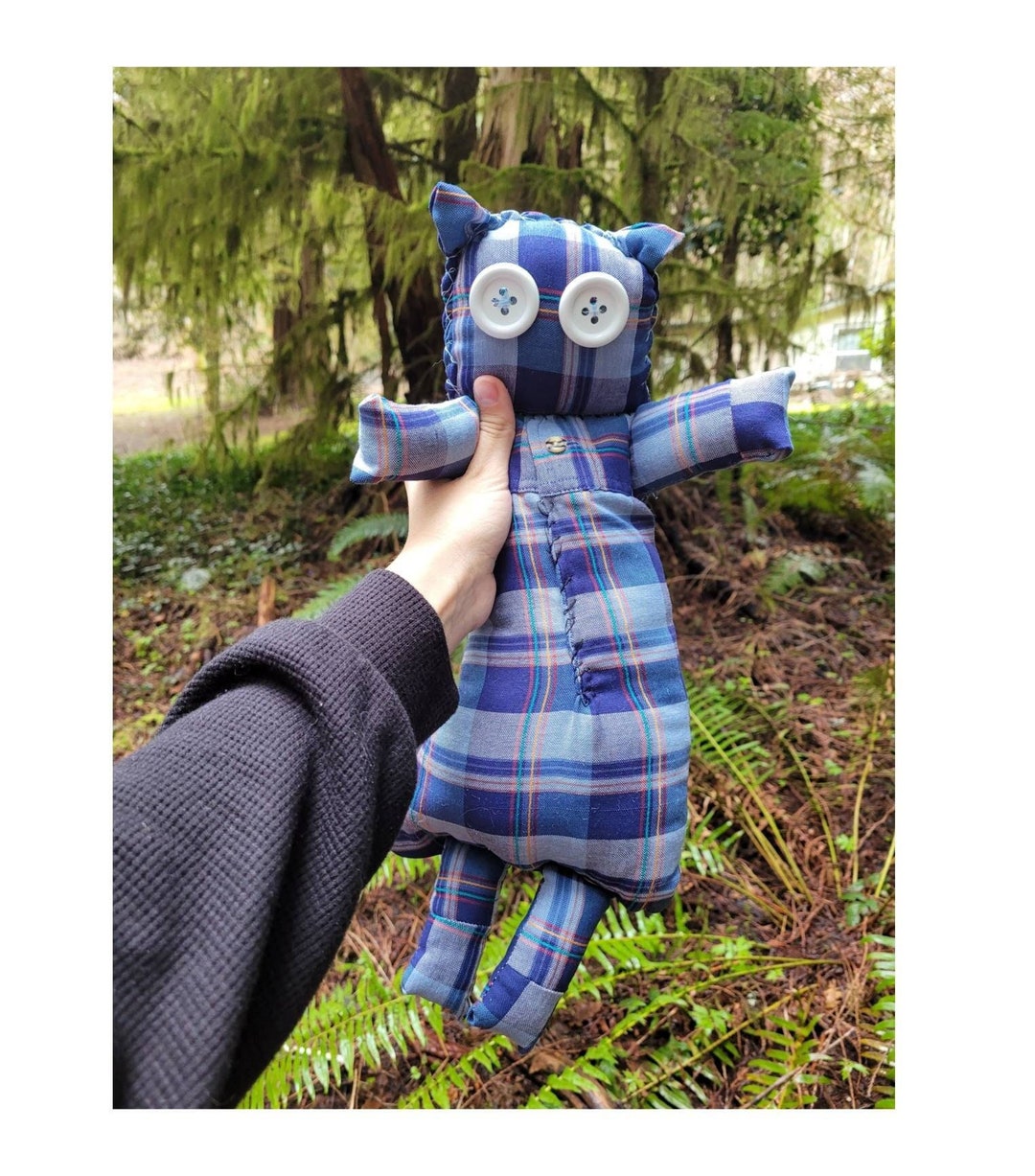 Handmade Stuffed Animal Robot Plushie Doll Rag Doll Kitty One-of-a-kind ...
