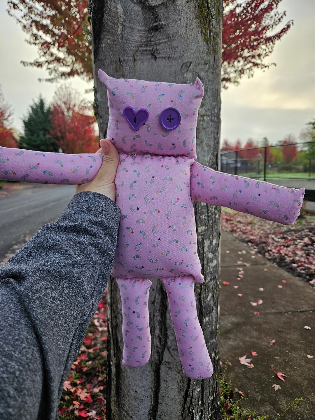 Handmade Rag Dolls Stuffed Animals Robot Plushie Rag Dolls One-of-a ...